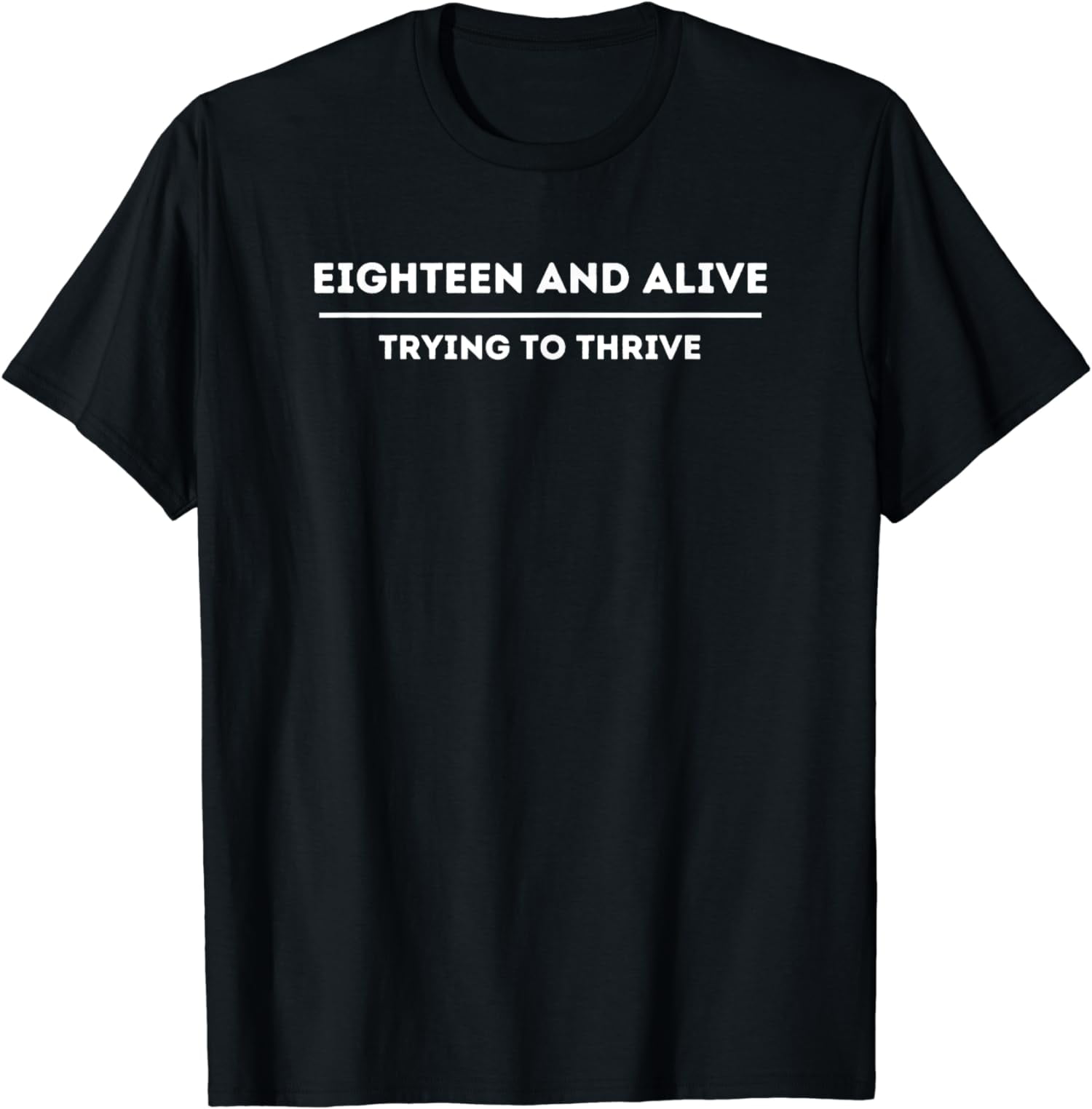 Eighteen and alive trying to thrive T-Shirt - Walmart.com