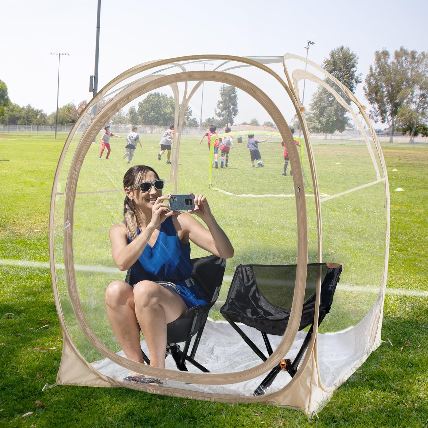 EighteenTek Pod All Weather Sports Tent with Sealed Floor - Instant ...