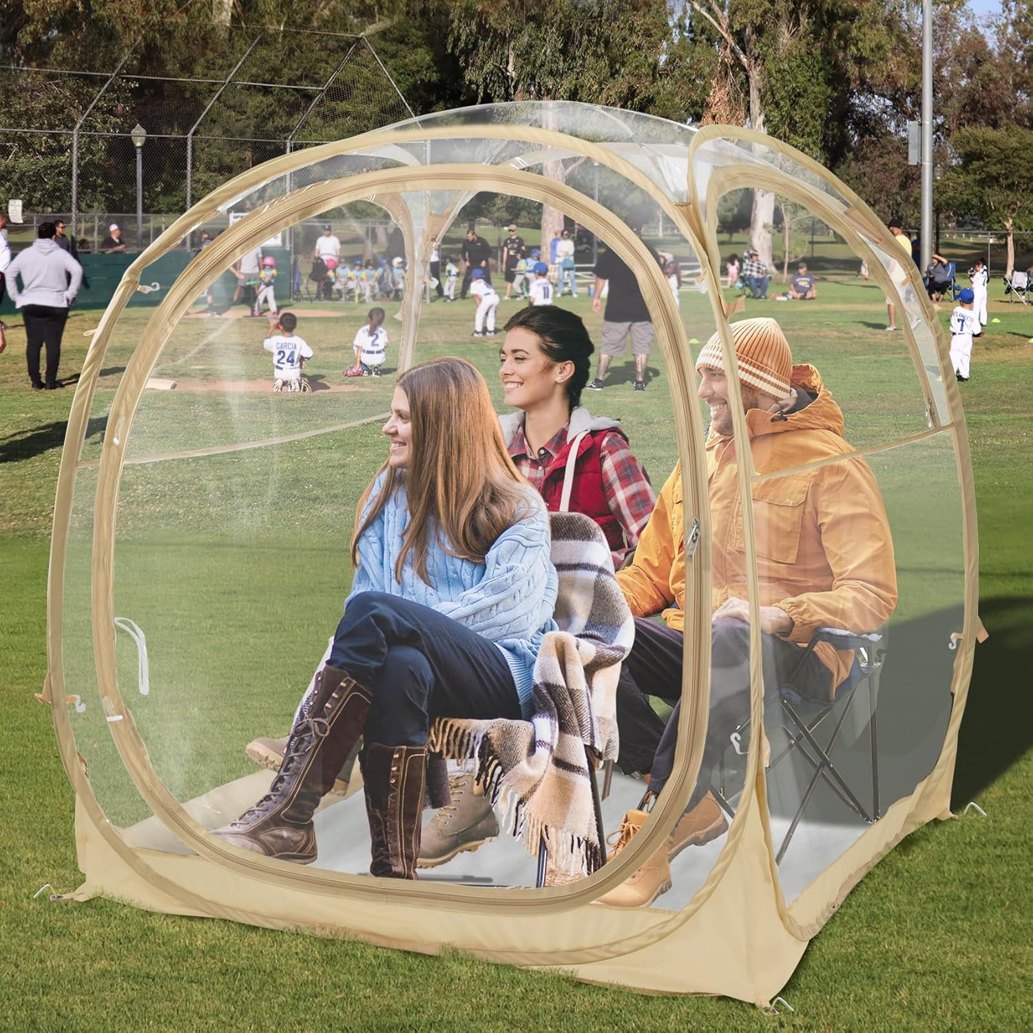 EighteenTek Pod All Weather Sports Tent with Attached Floor, Instant ...