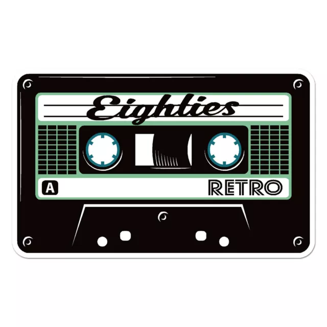 Eighties Retro Cassette Sticker Phone Decal Water Bottle Stickers Car ...