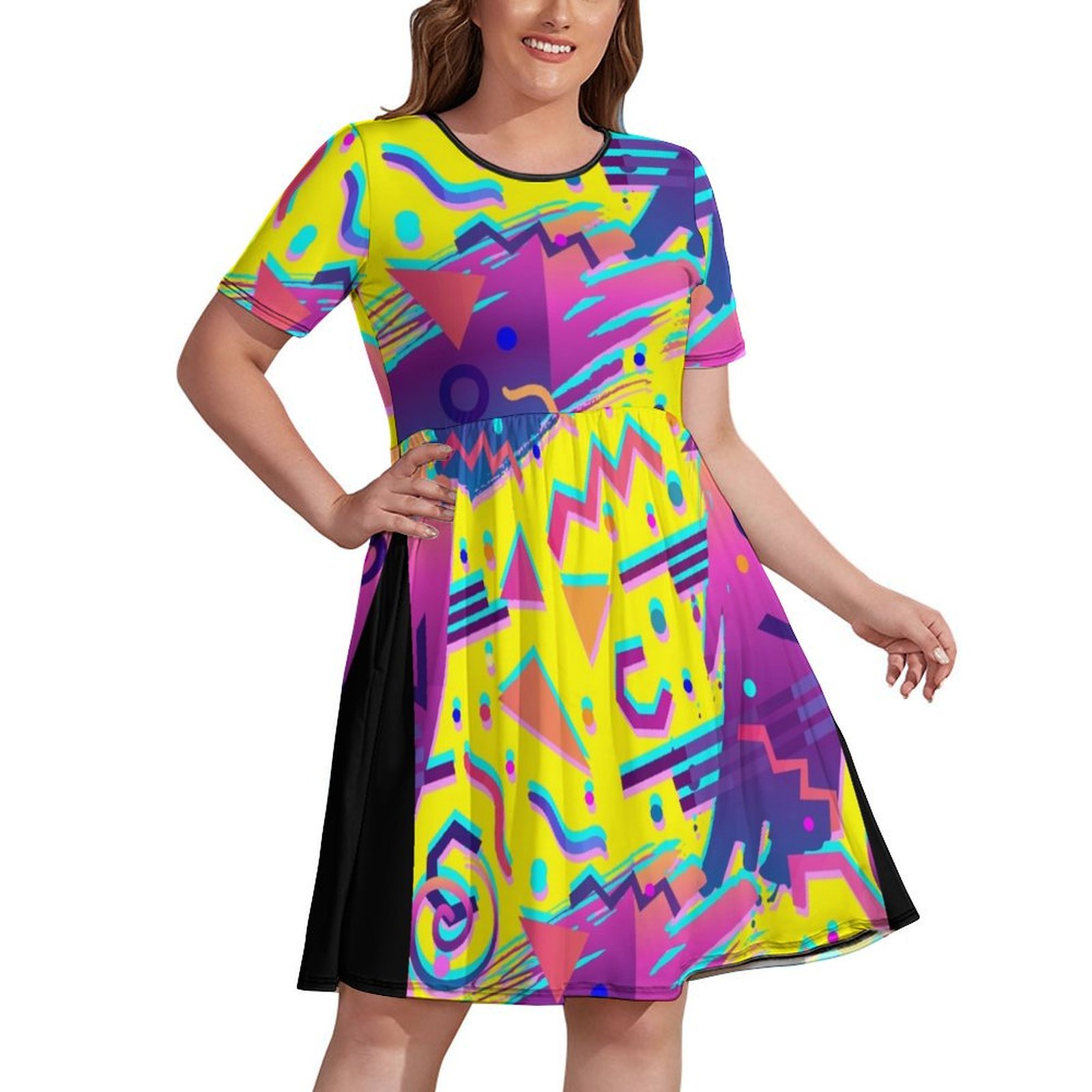 Eighties Retro Memphis Pattern Dress Bridesmaid dress woman women's ...