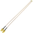 Eightwood 12 Inch Coaxial Pigtail Cable RP-SMA Female Bulkhead Mount ...