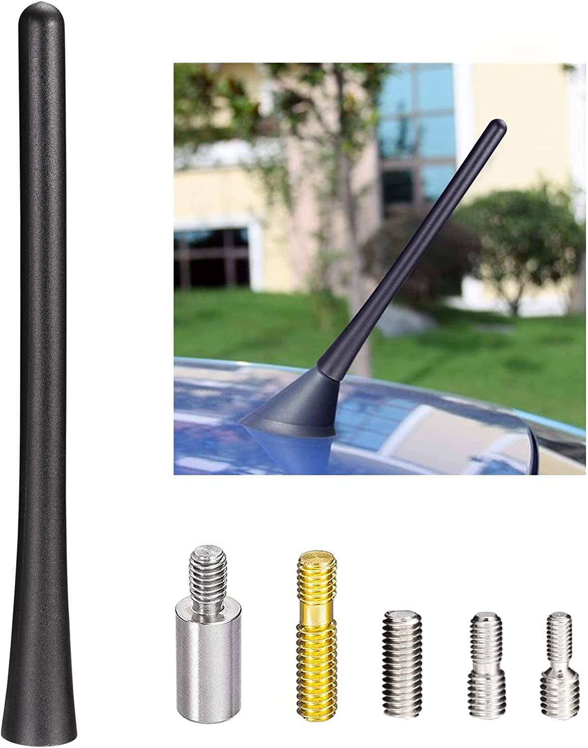 Eightwood Car Antenna Replacement Universal Vehicle Roof Mount Antenna ...