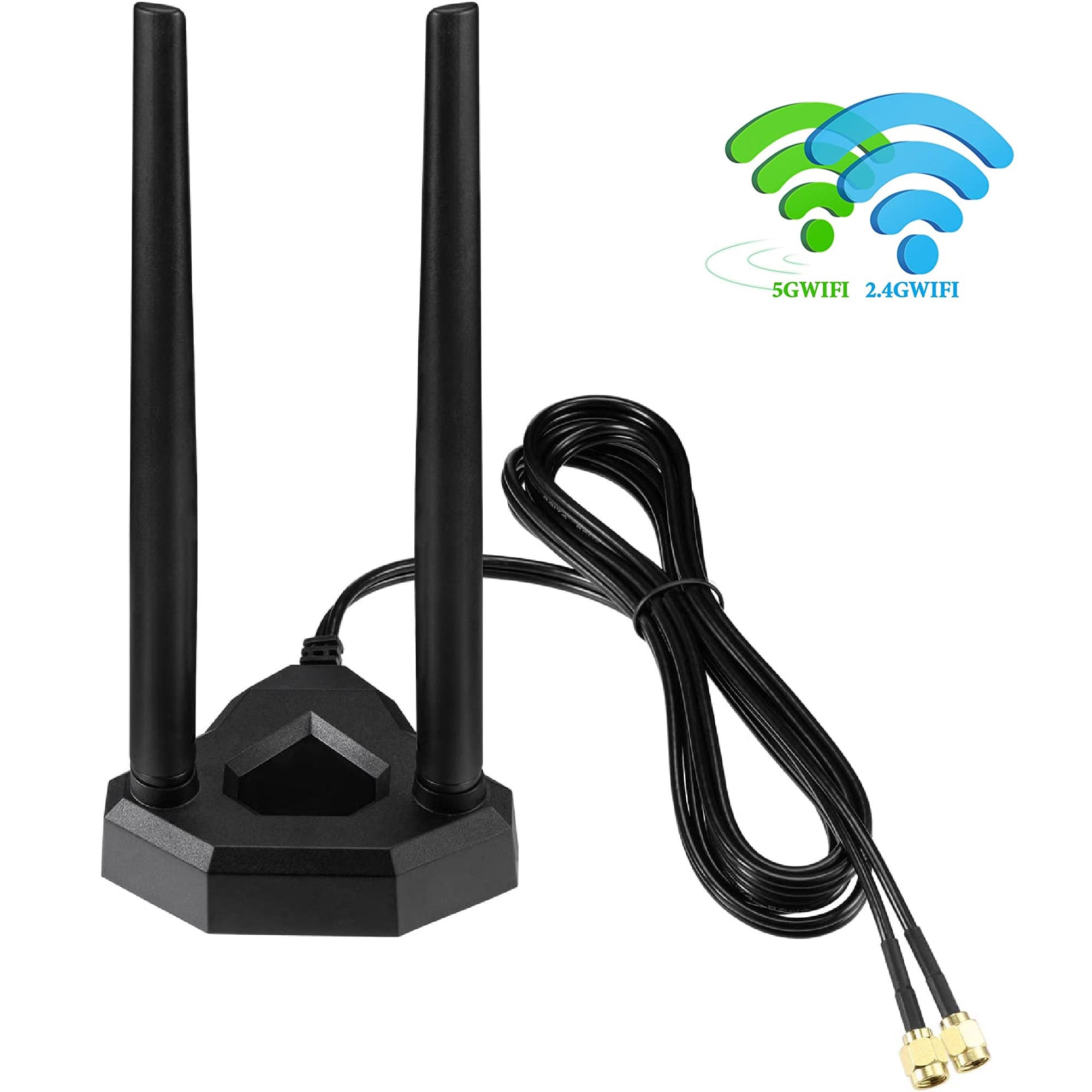 Eightwood Dual Band WiFi Antenna 2.4GHz 5GHz RP-SMA with 6.5ft ...
