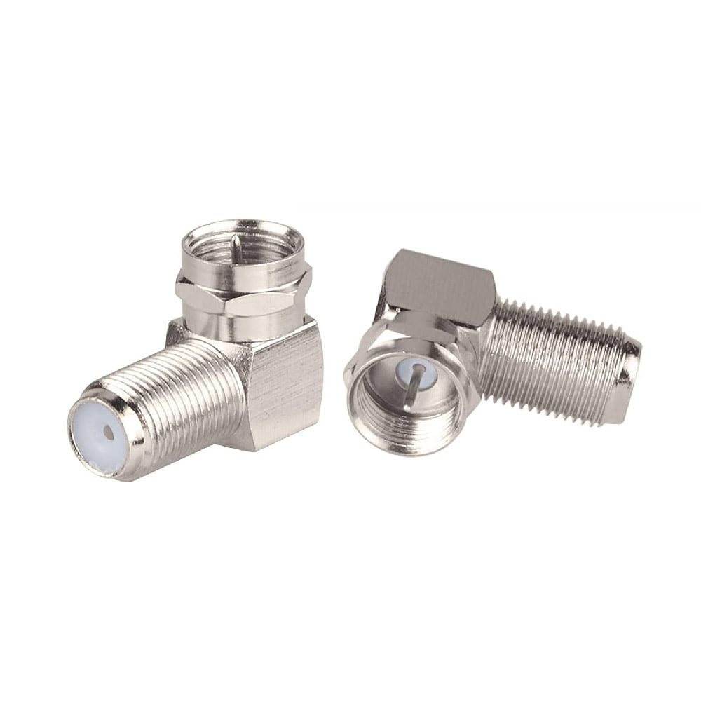 Eightwood F Type Male to Female Right Angle Coaxial Cable Connector ...