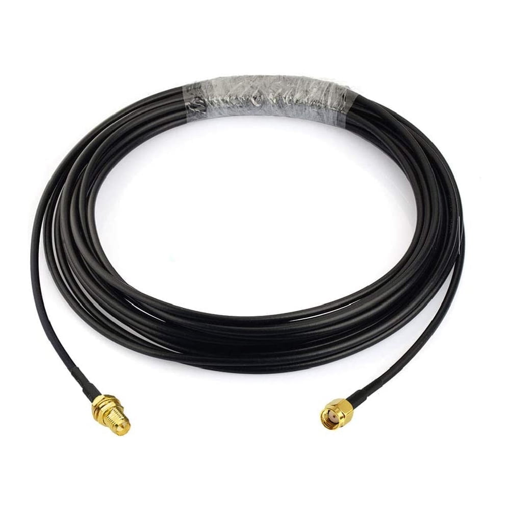 Eightwood RP-SMA Male to RP-SMA Female Bulkhead Mount RG174 Coaxial ...