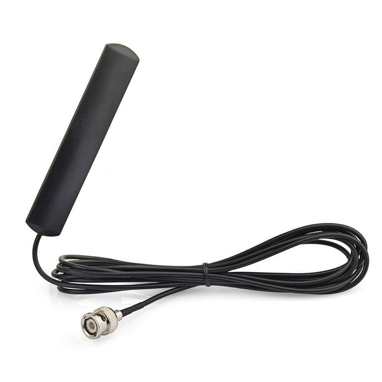 Eightwood VHF UHF Antenna with BNC male Connector for Uniden and Whistler Scanners Black