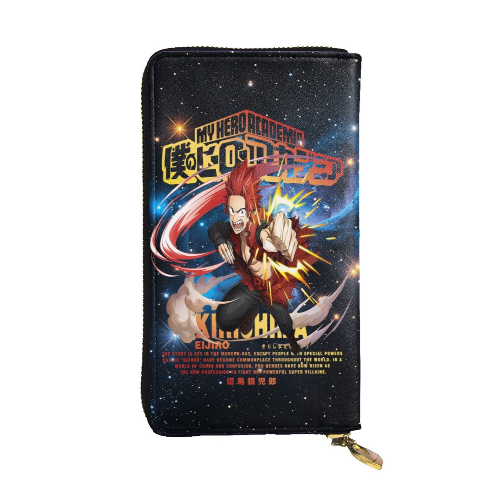 Eijiro Kirishima My Hero Academia Long Wallet Zipper Leather Card ...