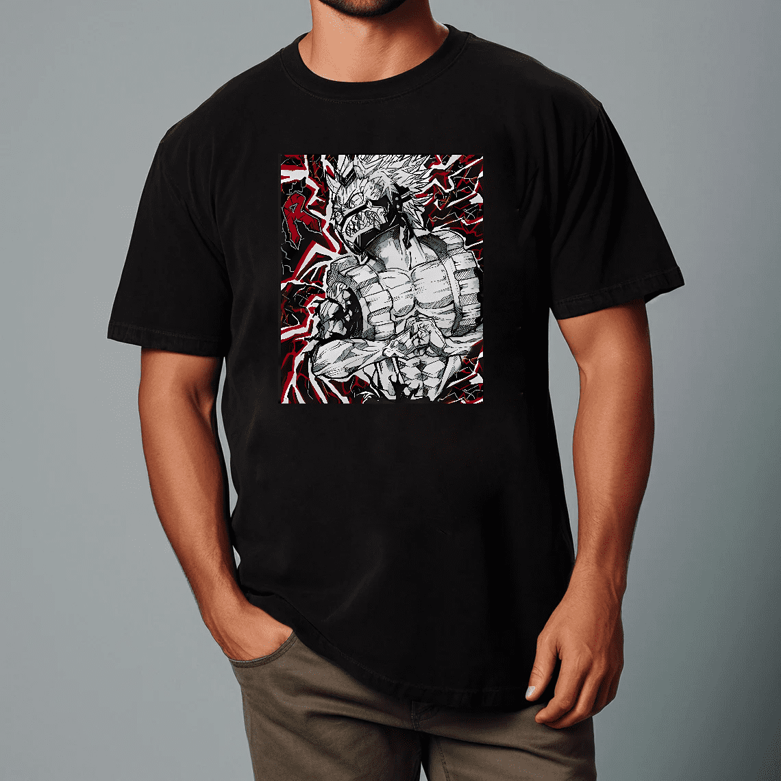 Eijiro Kirishima My Hero Academia Red Riot BNHA Fan Style Unisex T ...