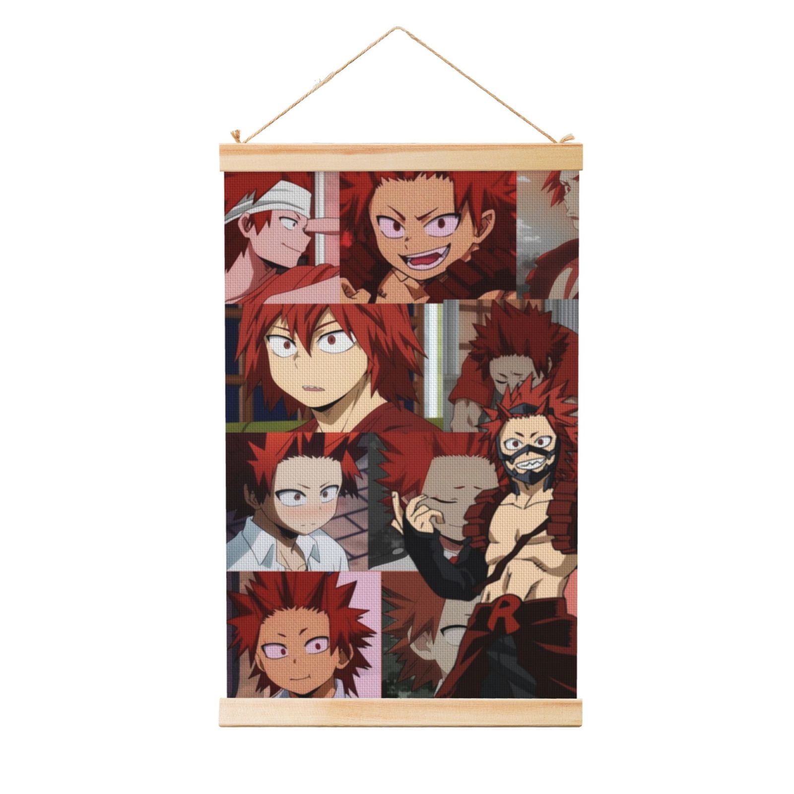 Eijiro Kirishima Poster Canvas Wooden Shaft Hanging Poster Home Decor ...