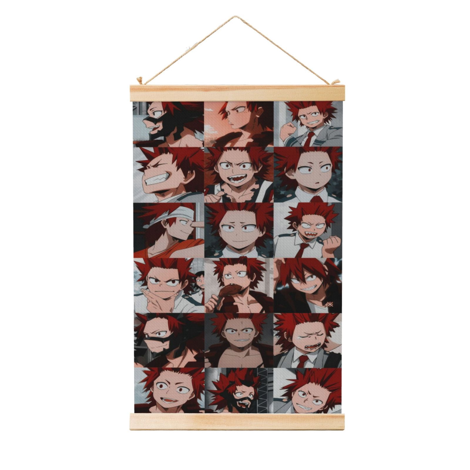Eijiro Kirishima Poster Canvas Wooden Shaft Hanging Poster Home Decor ...