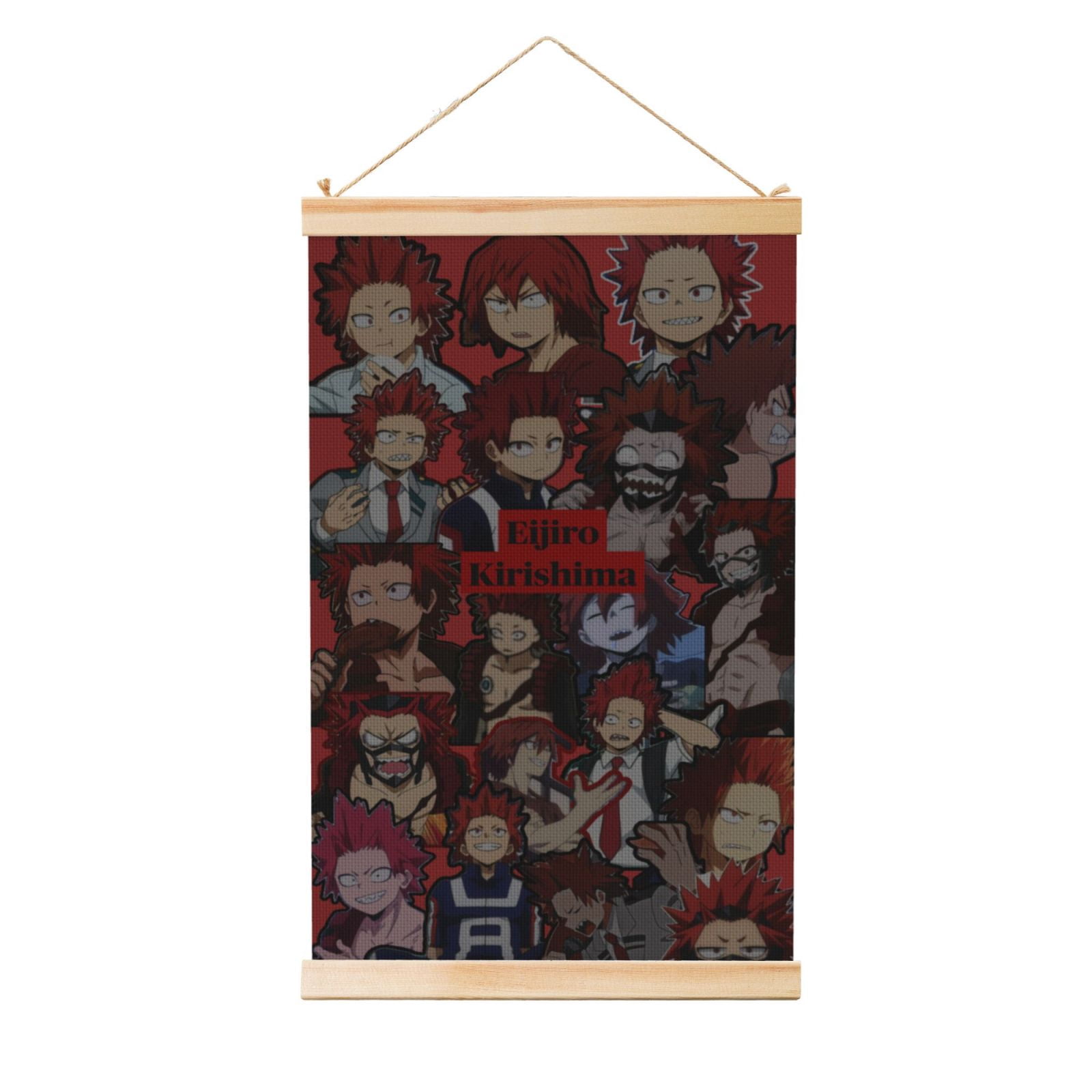Eijiro Kirishima Poster Canvas Wooden Shaft Hanging Poster Home Decor ...