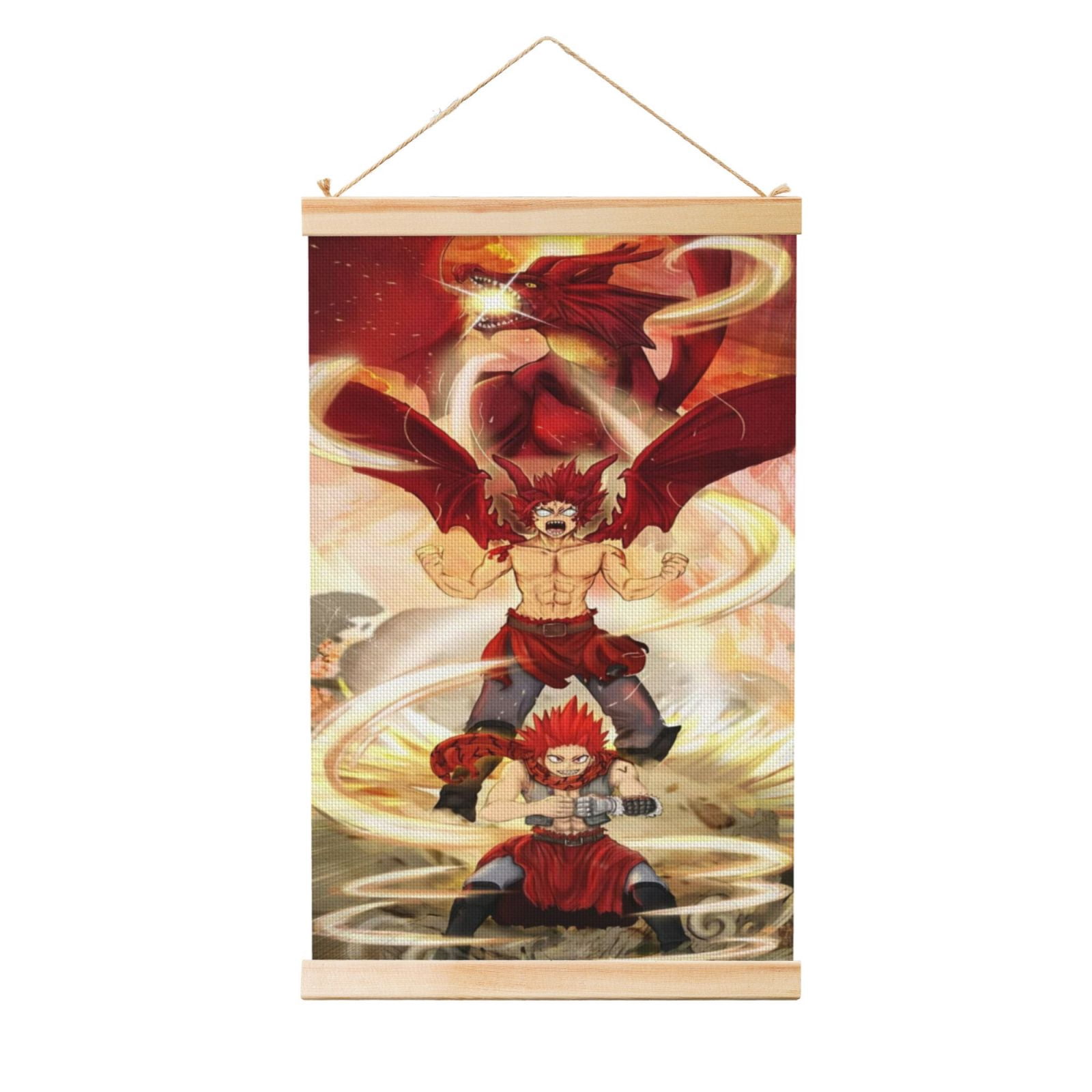 Eijiro Kirishima Poster Canvas Wooden Shaft Hanging Poster Home Decor ...