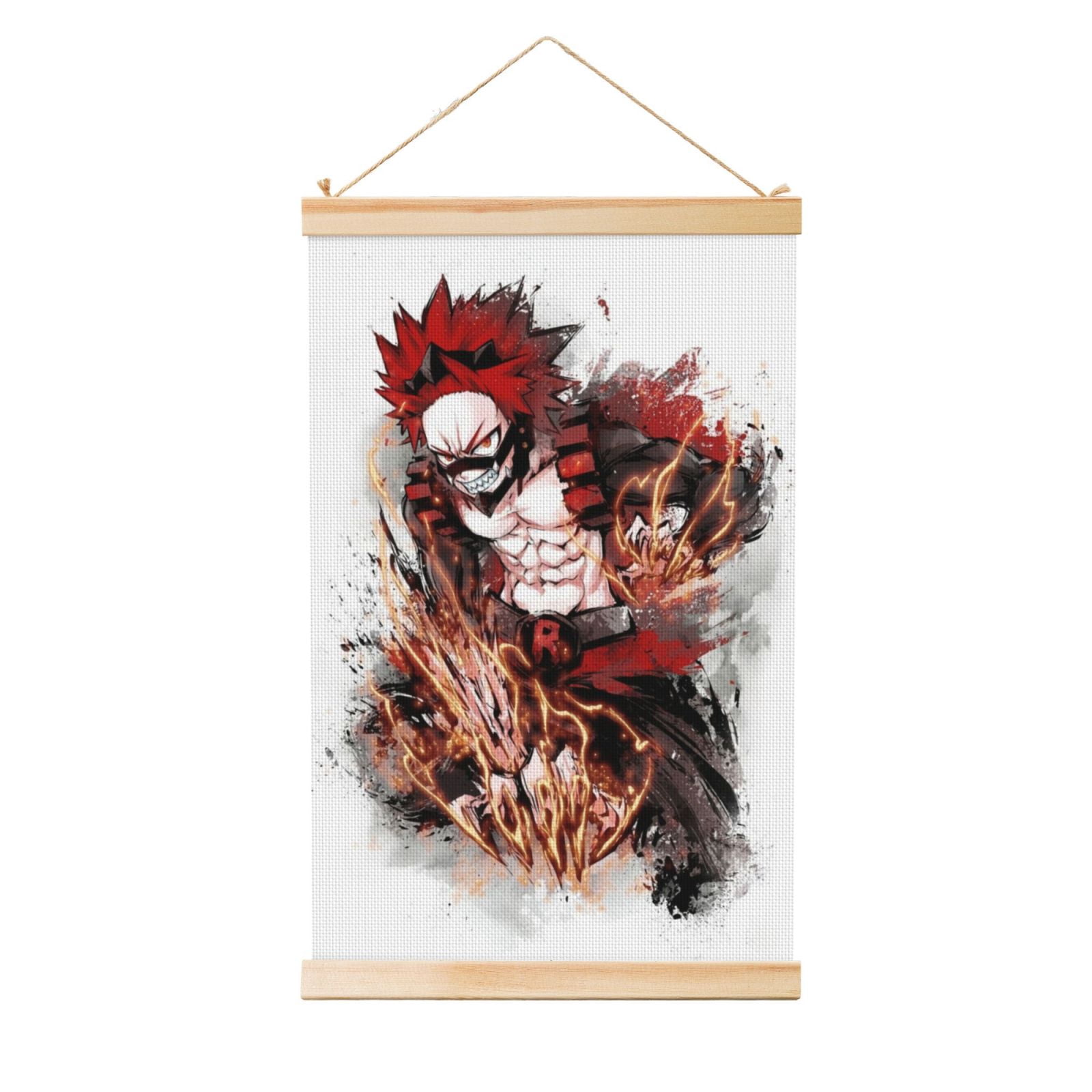 Eijiro Kirishima Poster Canvas Wooden Shaft Hanging Poster Home Decor ...