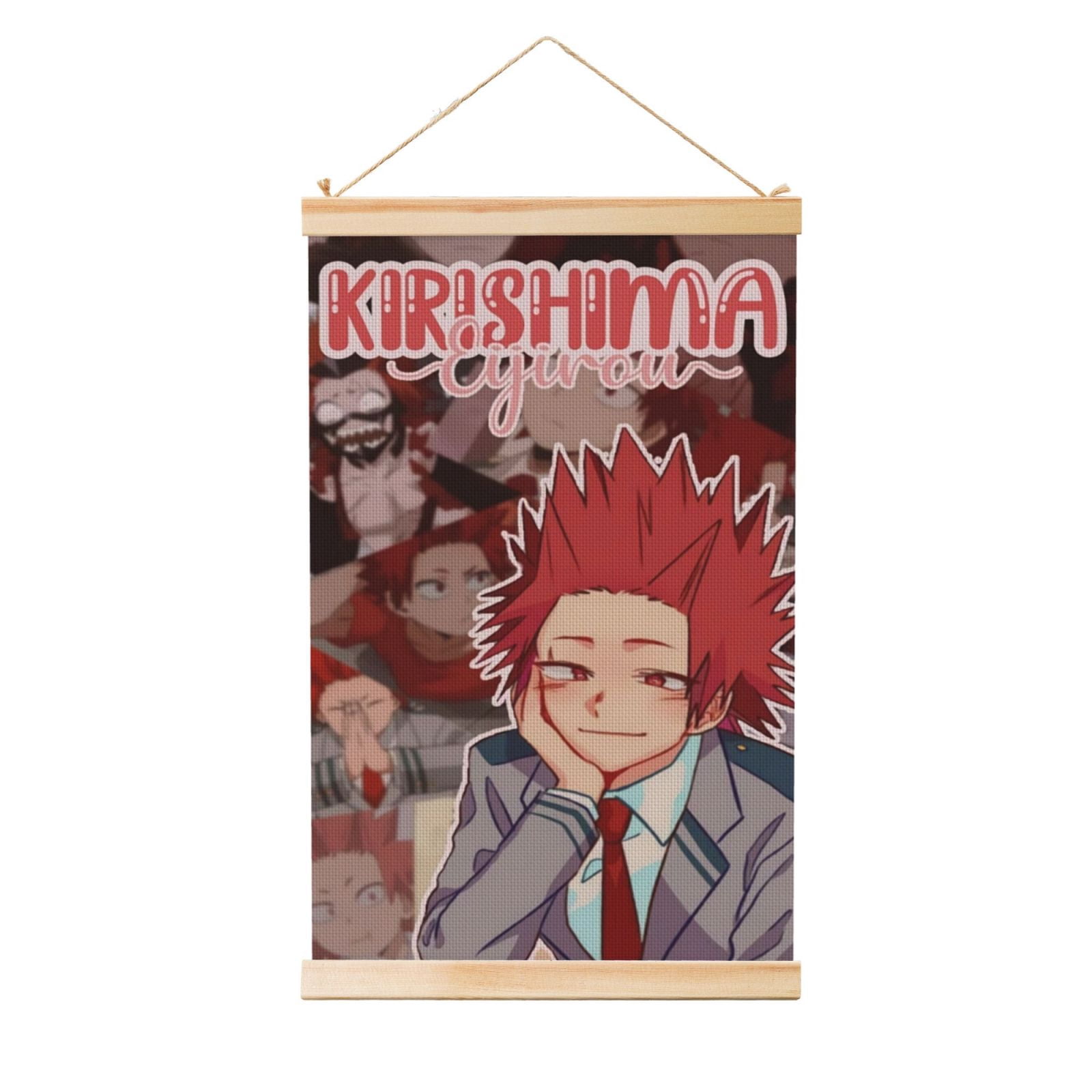 Eijiro Kirishima Poster Canvas Wooden Shaft Hanging Poster Home Decor ...