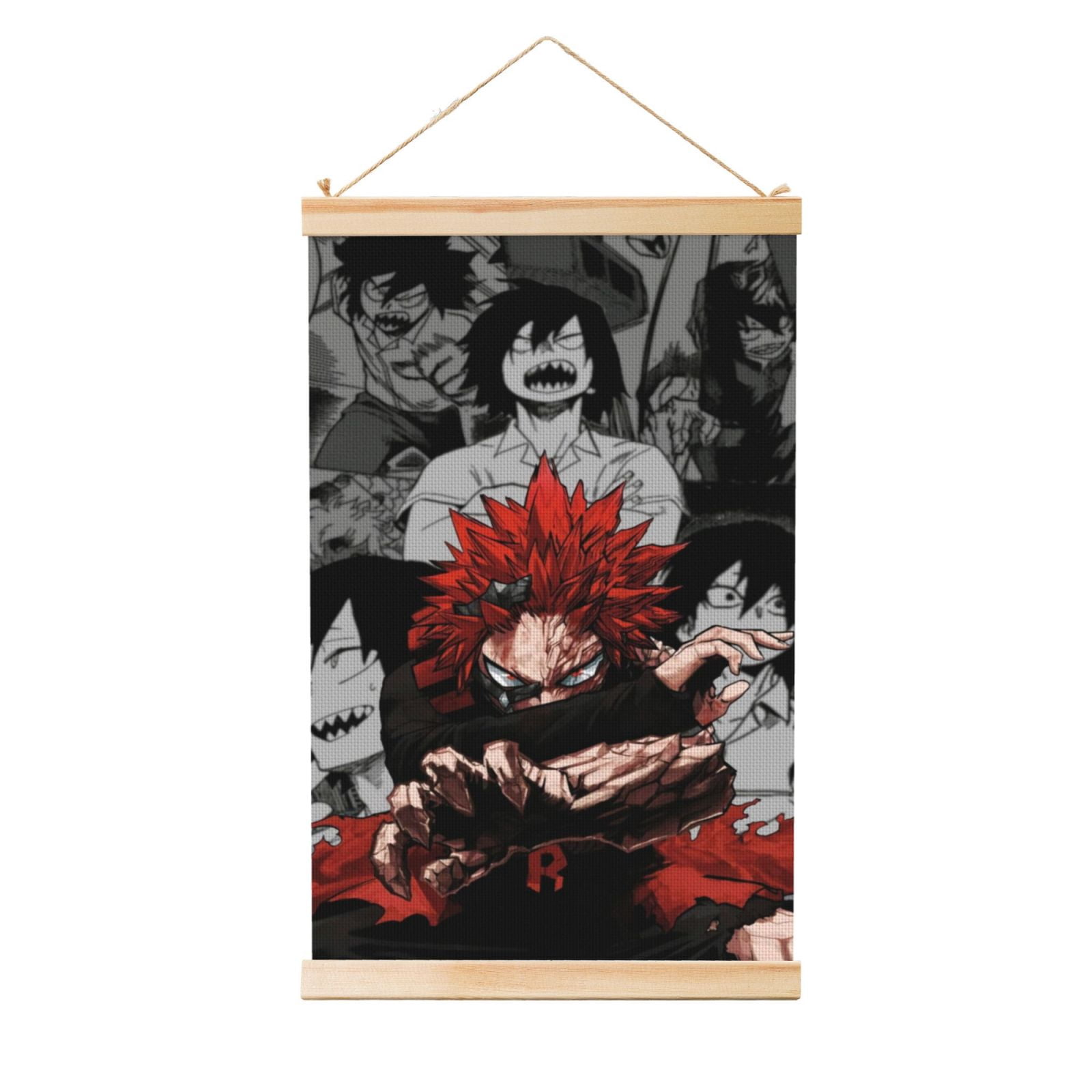 Eijiro Kirishima Poster Canvas Wooden Shaft Hanging Poster Home Decor ...