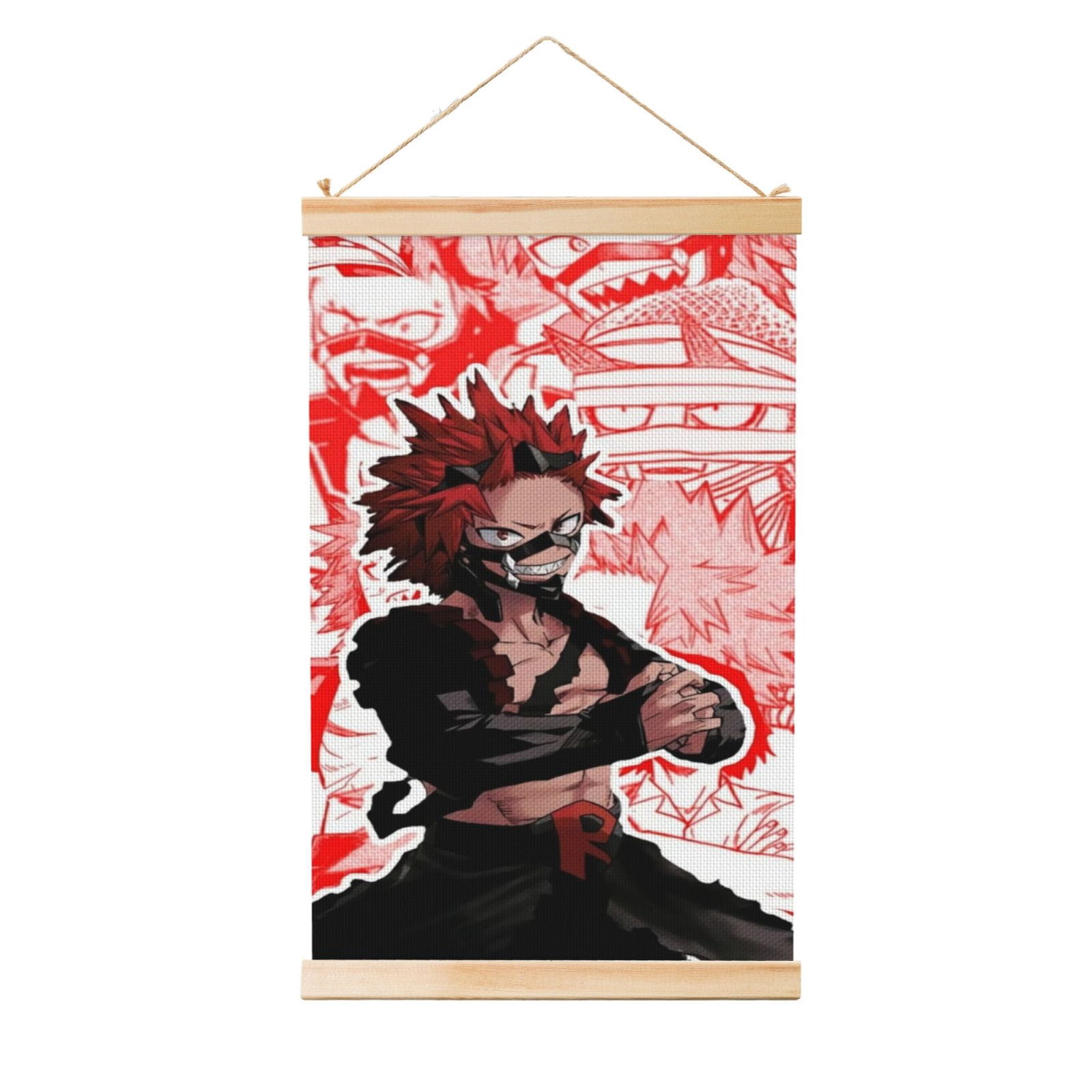 Eijiro Kirishima Poster Canvas Wooden Shaft Hanging Poster Home Decor ...