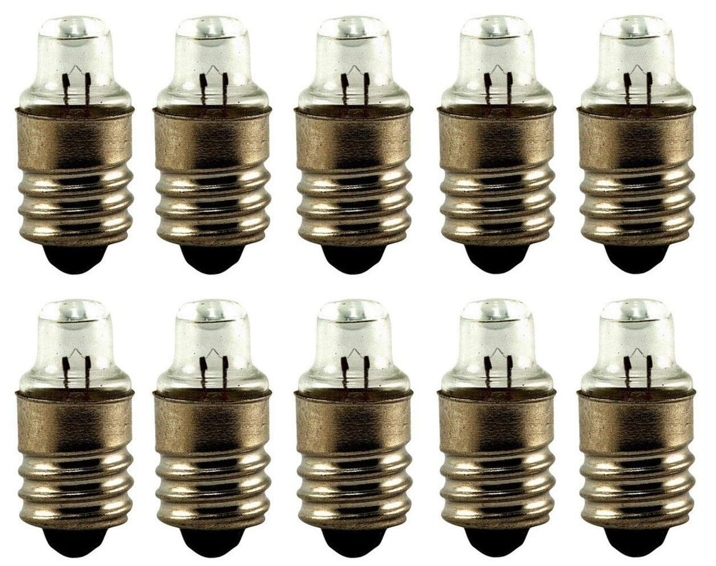 Eiko 222 2.25V .25A TL-3 Miniature Screw Base Halogen Bulbs - 10 Pack ...
