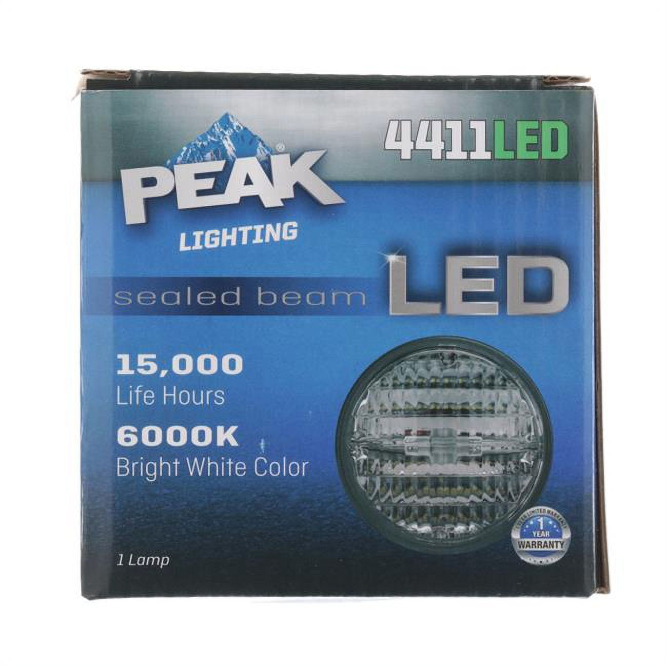 Eiko 4411 Peak LED Forward Lighting Automotive Bulb, White - Walmart.com
