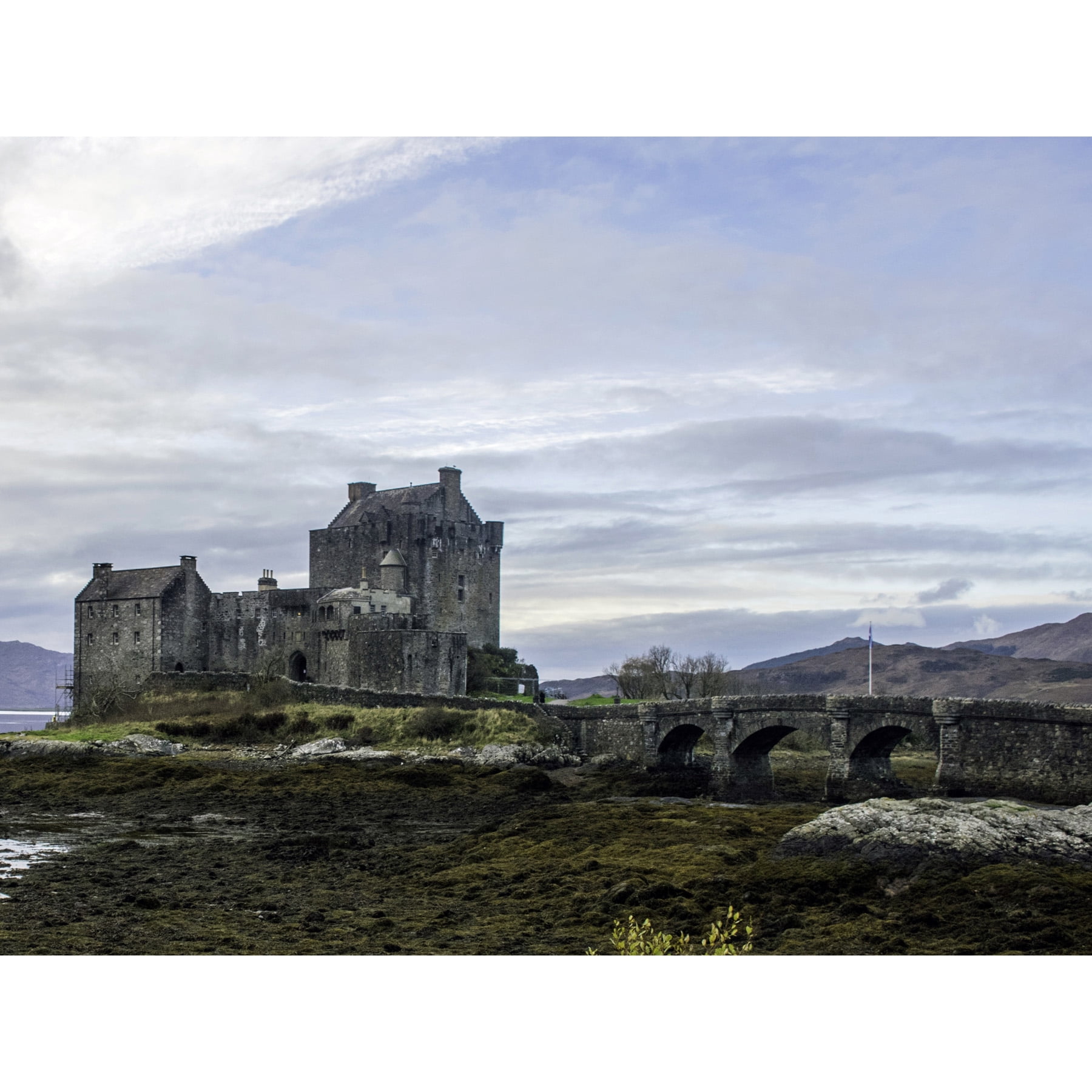 Eilean Donan Castle Kyle Scotland Wide Large Wall Art Print - Walmart.com
