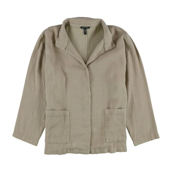 Eileen Fisher Womens Patch Pocket Knit Jacket, Brown, Large - Walmart.com