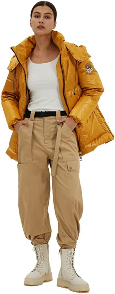 Eileen Women's Oversized Down Puffer Coat Jacket | Side Vents | 700 ...