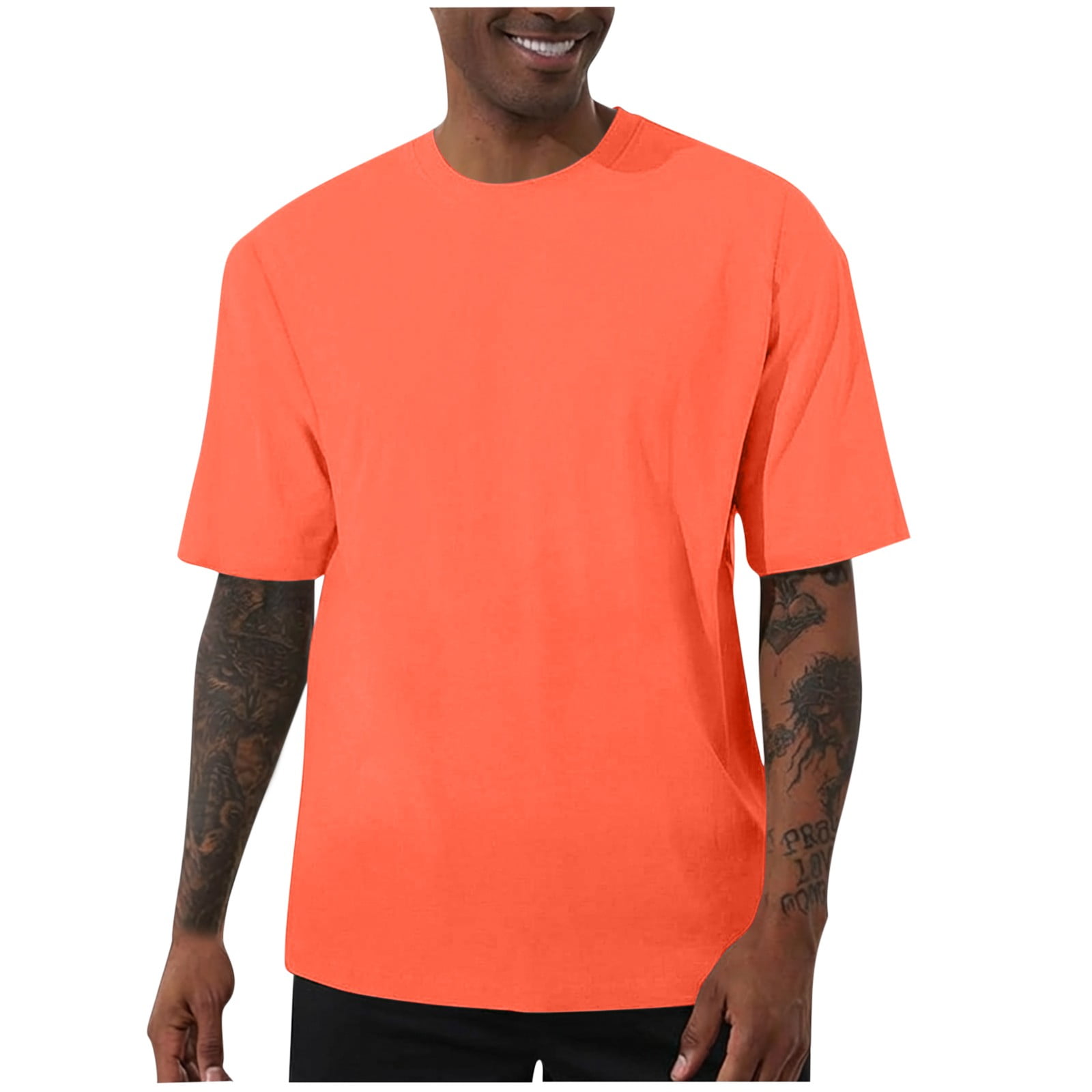 Einccm Men's Active T-Shirt Quick Dry Moisture Wicking Stretch Tee for ...