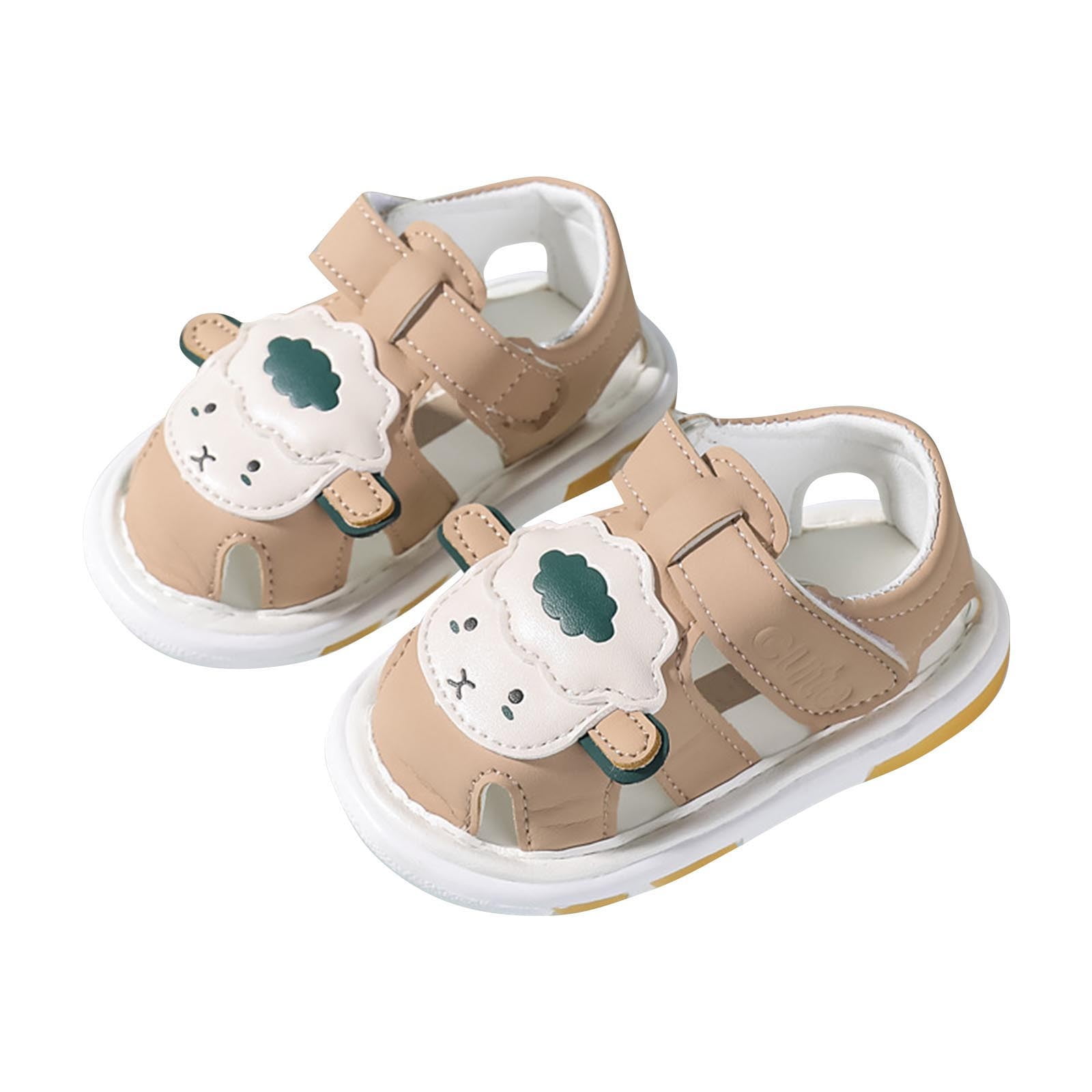 Einccm Toddler Sandals Squeaky Baby Shoes Cute Sheep Cartoon Breathable ...