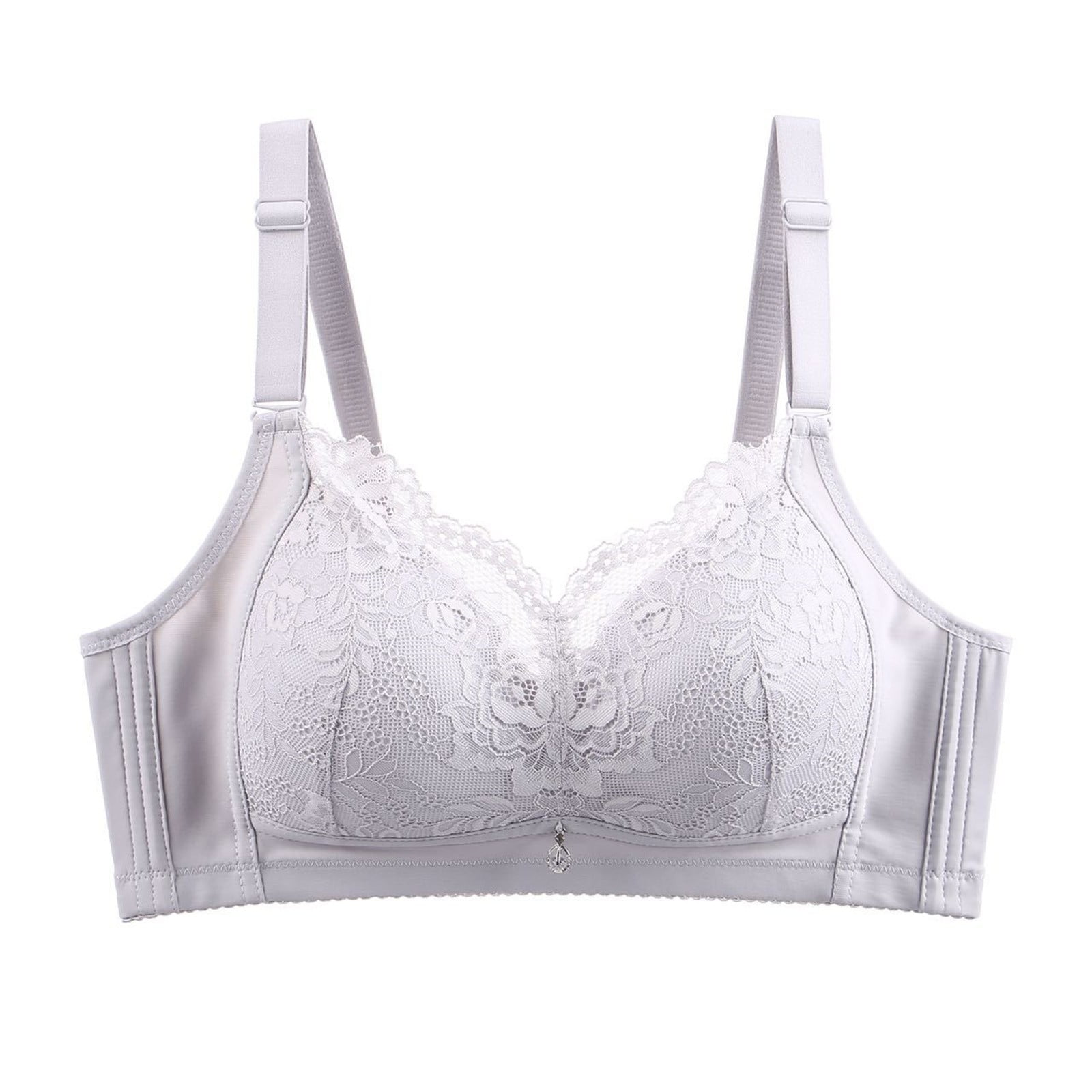 Einccm Wireless Lace-stitched Bra for Women Breathable Comfortable ...