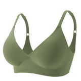 Einccm Women Seamless Wireless Padded Bra Soft Support Comfortable ...