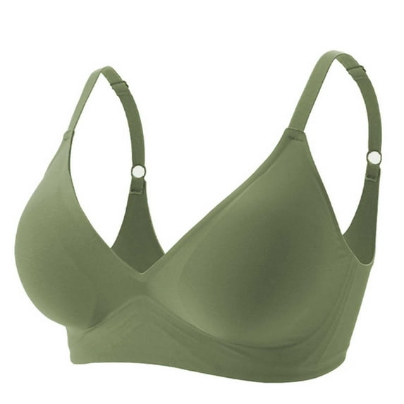 Einccm Women Seamless Wireless Padded Bra Soft Support Comfortable ...