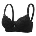 Einccm Women's Lace Plus Size Wireless Bra, Comfortable Support, Full ...