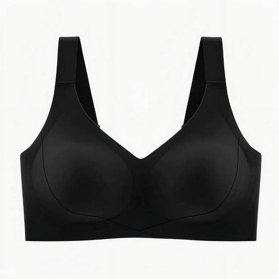Einccm Women's Seamless Wireless Full Cup Support Bra for Large Bust ...
