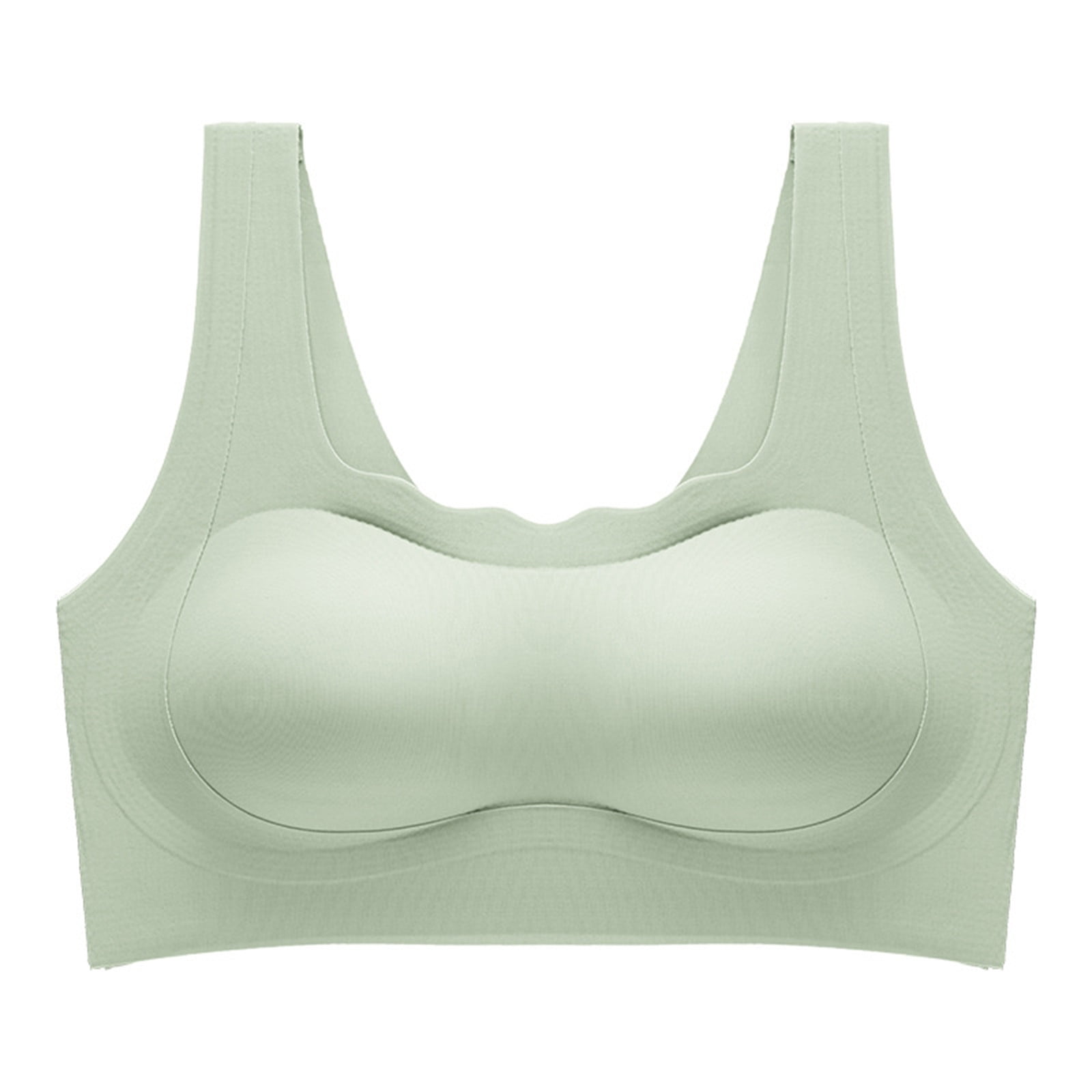 Einccm Women's Seamless Wireless Push-Up Bra Backless Lingerie Soft ...