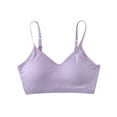 Einccm Women's Seamless Wireless Push-Up Bra, Soft Nylon Fabric ...
