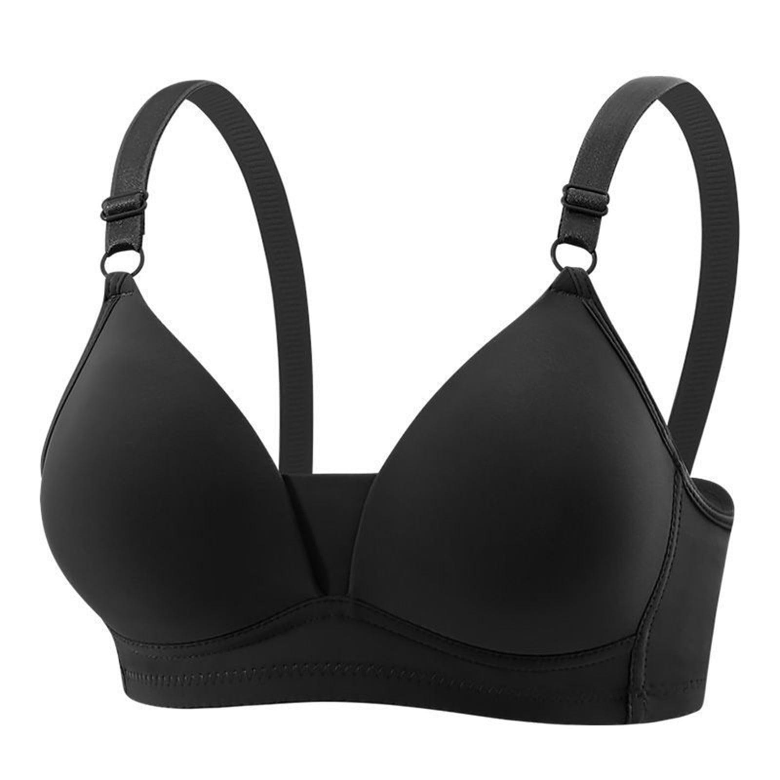 Einccm Women's Thin Seamless Wireless Bra for Small Chest, Gathered ...