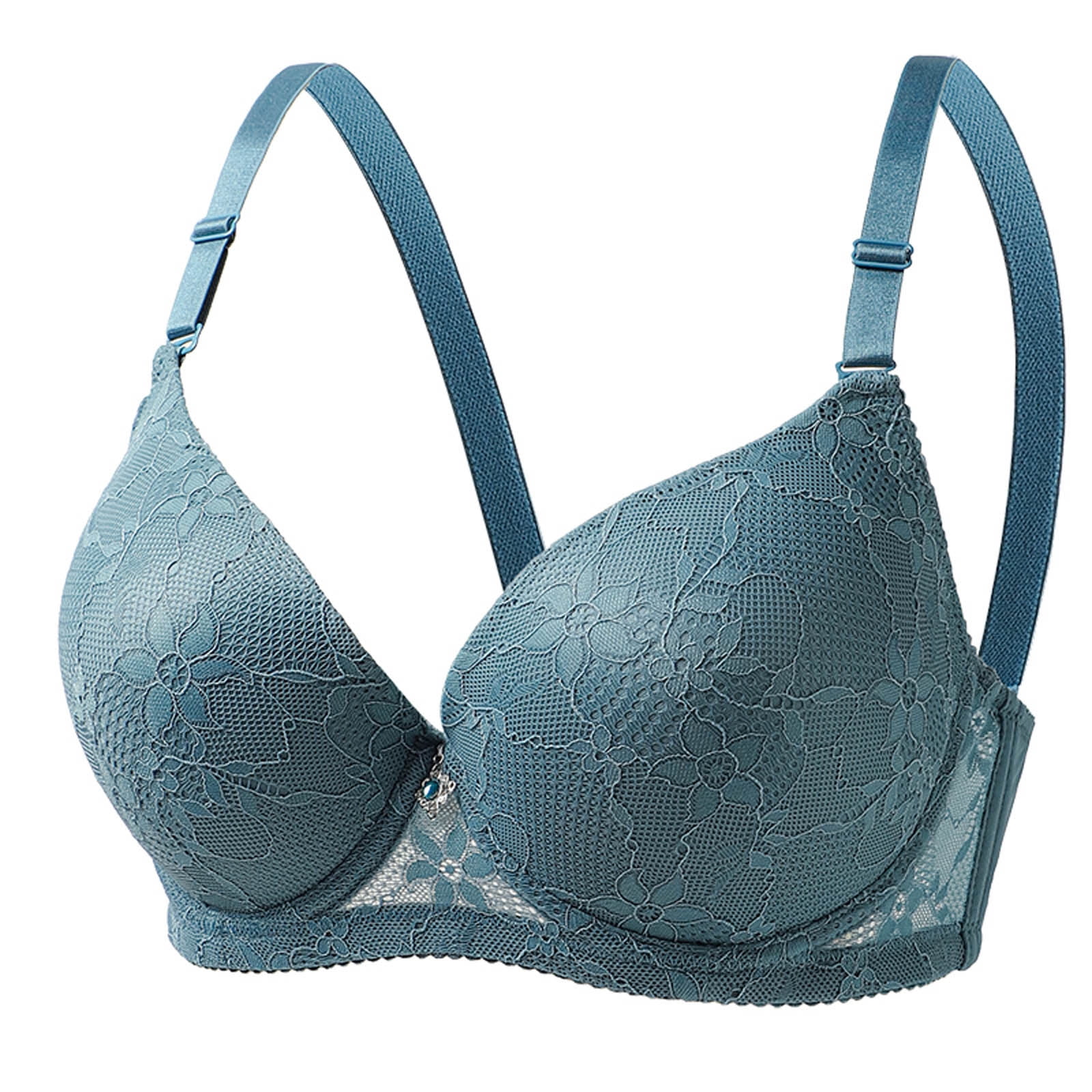 Einccm Women’s Underwire Bra, Molded Cup Everyday Bra for Women, Solid ...