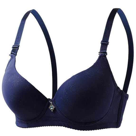 Einccm Women's Wired Bra for Everyday Wear, Thin Molded Cups ...