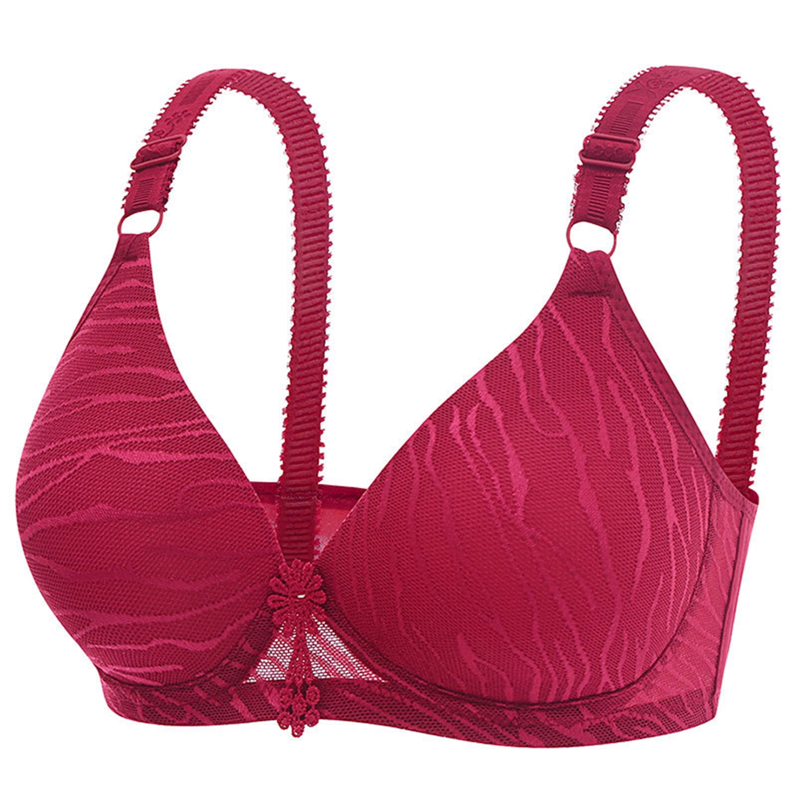 Einccm Women's Wireless Lace Bra Breathable Lightweight Bralette with ...