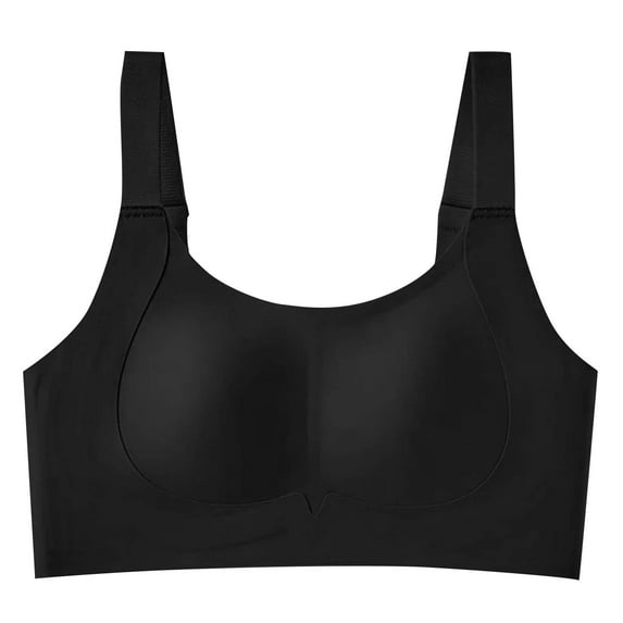 Einccm Women's Wireless Lightweight Breathable Bra Soft Stretch Nylon ...
