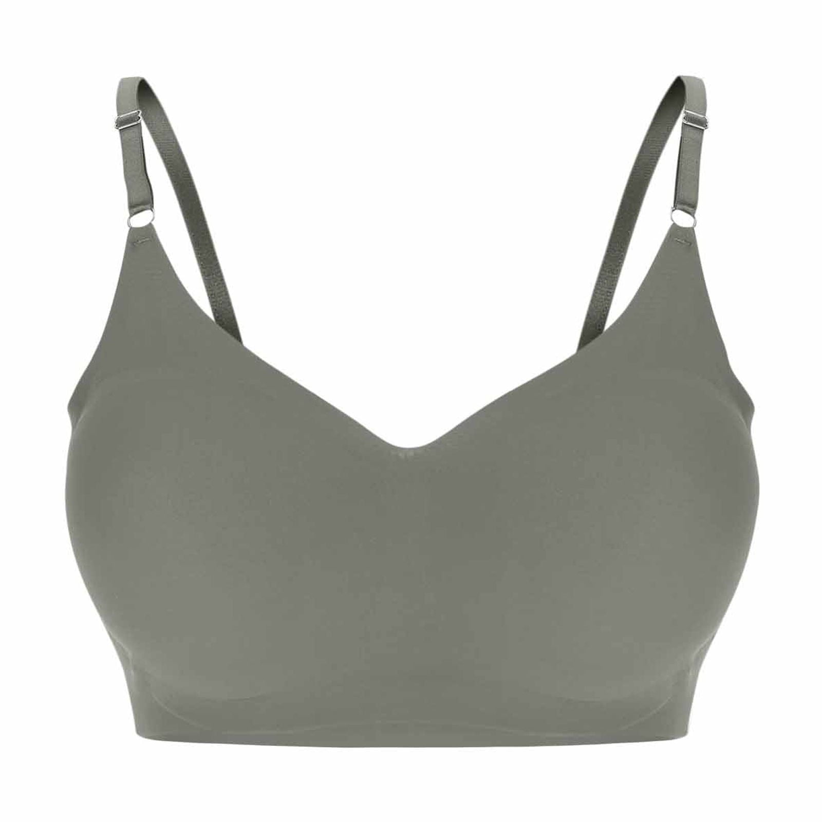 Einccm Womens Seamless Wireless Sports Bra for Large Bust, Wide ...