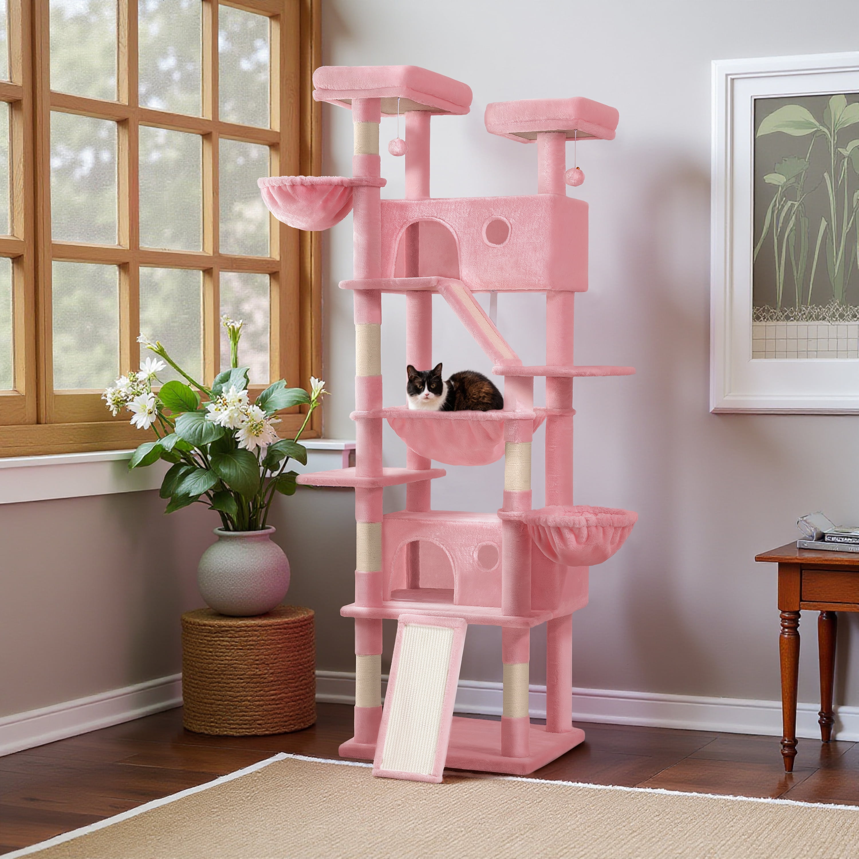 Einfach 81" Multi-Level Tall Cat Tree Tower, Larger Cat Condo with ...