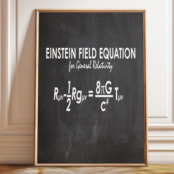 Einstein'S Field Equation Math Patent Poster - Inspiring Math Class ...