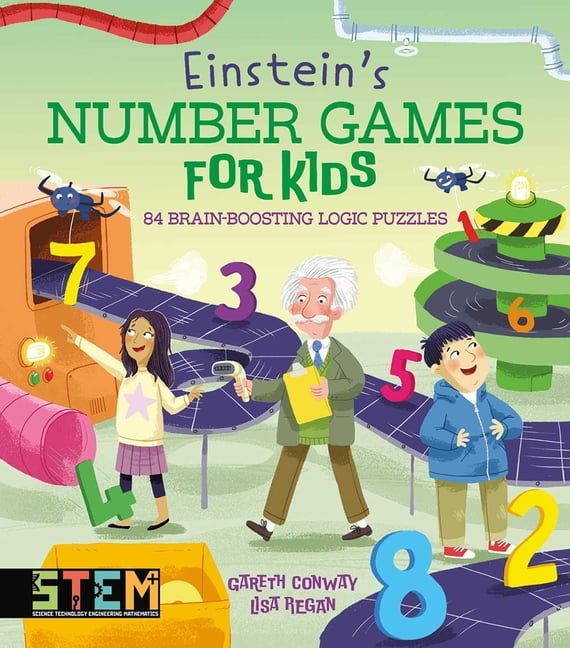 Einstein Puzzles It Out! Einstein's Number Games for Kids: 84 Brain ...
