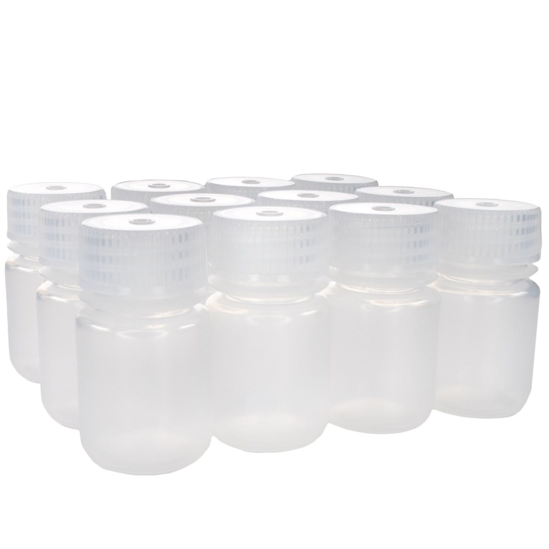 Eisco - 30mL Wide Mouth Polypropylene Translucent Reagent Bottles with ...