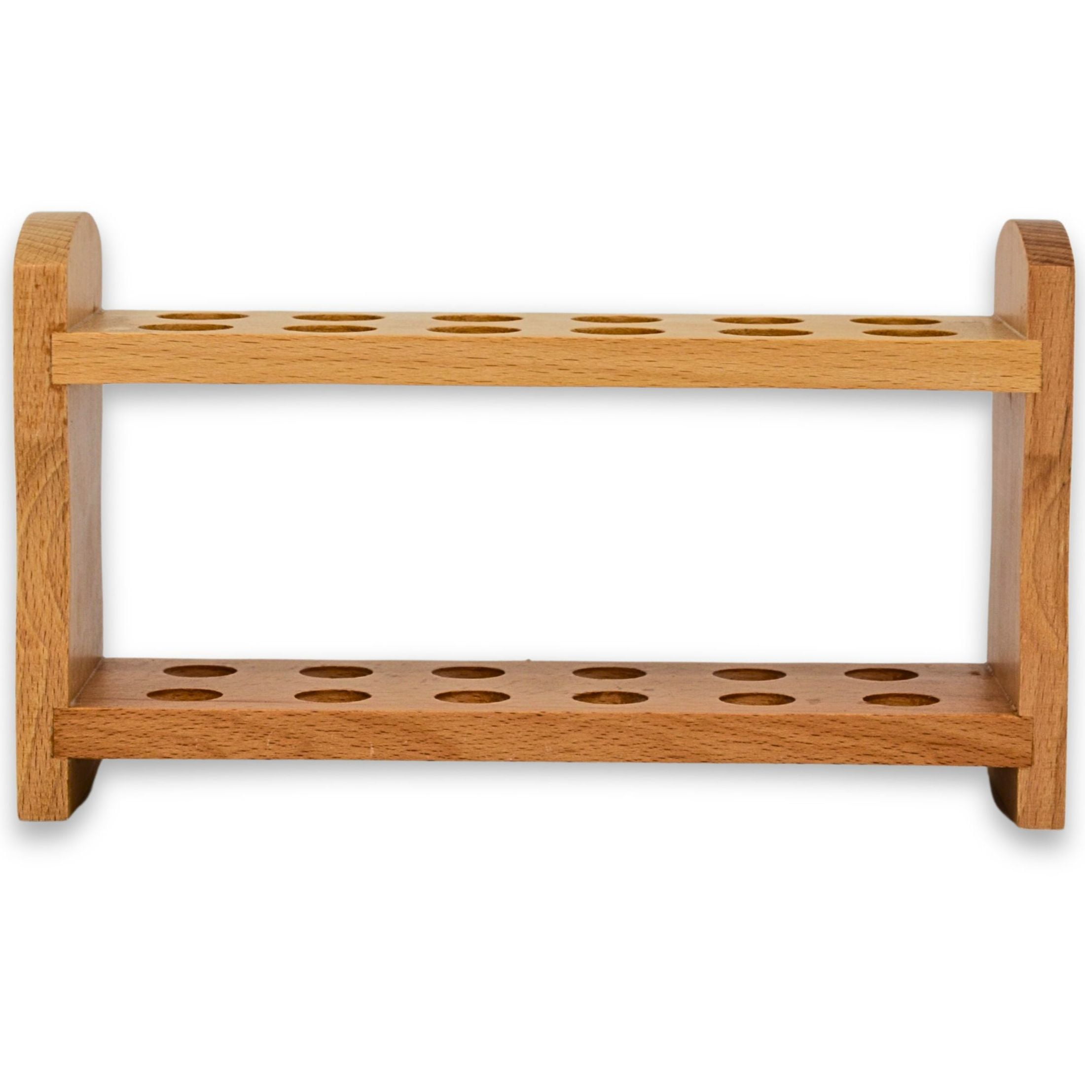 Eisco - Hardwood Test Tube Rack with 12 Holes - Durable Wooden Support ...