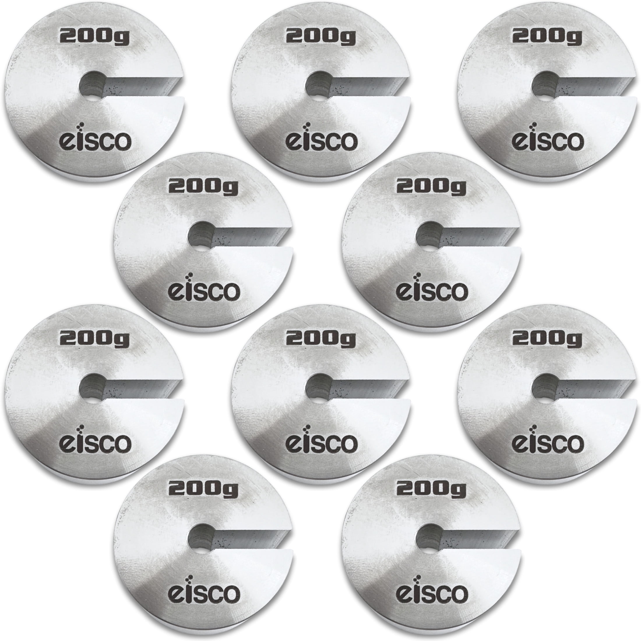 Eisco Labs - 200g Stainless Steel Slotted Mass – Durable Precision ...
