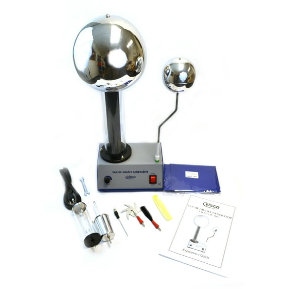 Eisco Labs 400,000 Volt Van De Graaff Kit with 10 Electrostatic Attachments - Walmart.com