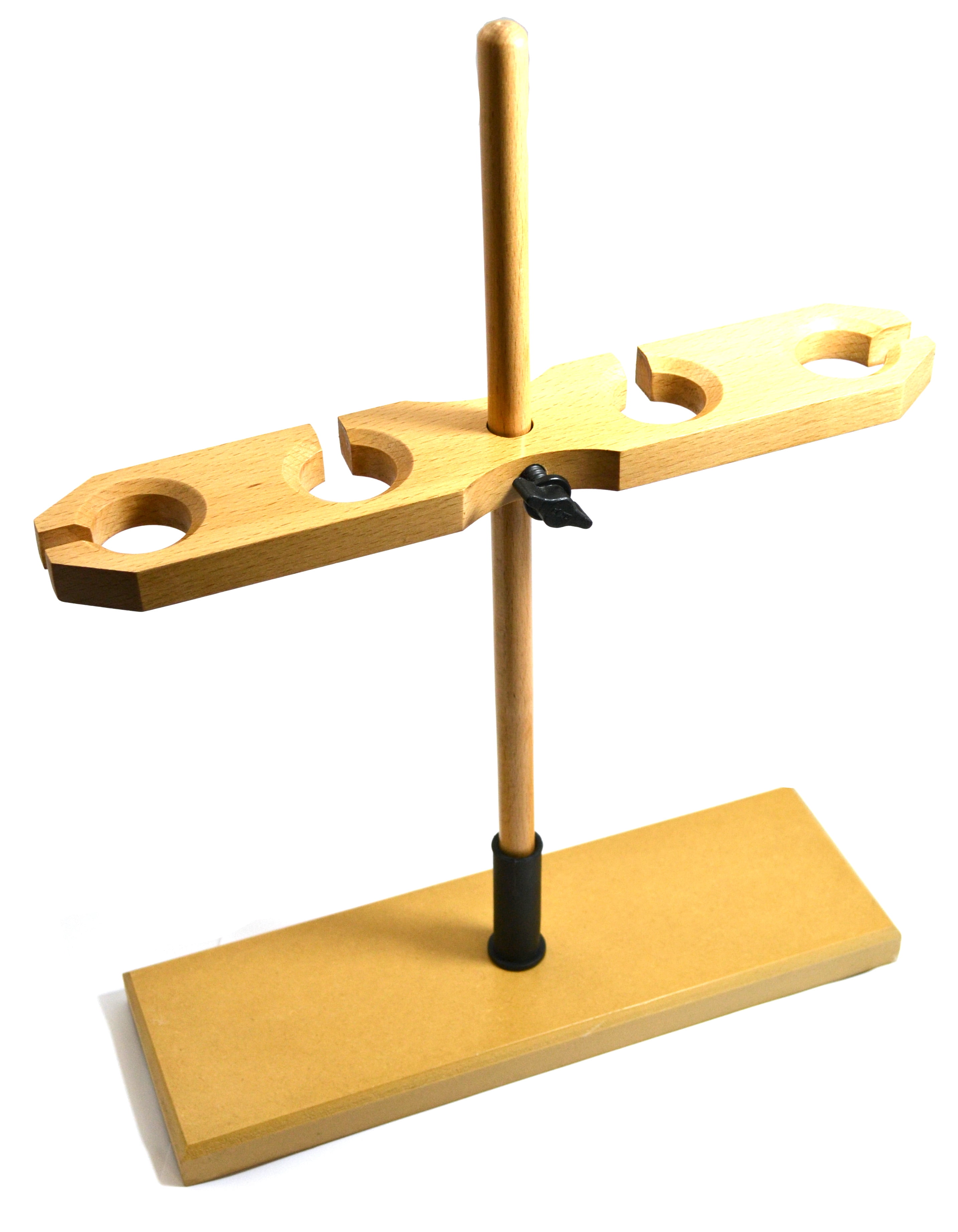 Eisco Labs Adjustable Wooden Funnel Stand for 4 Funnels, 1.5" Hole ...