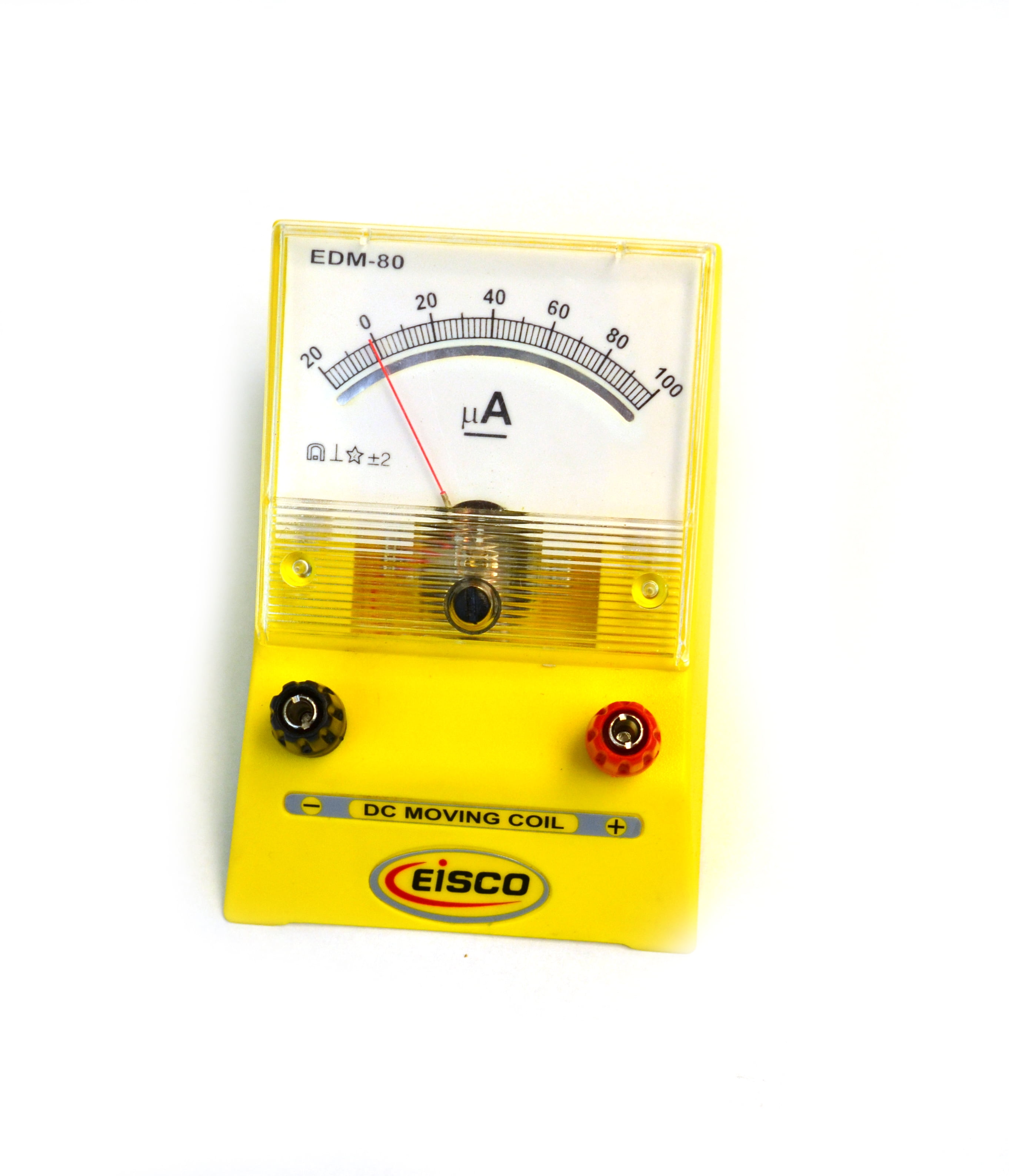 Eisco Labs Analog Ammeter, DC Current Meter, 0 - 100 microamp, 2 ...